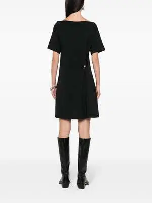 COURREGES Asymmetric Mini Dress - Black