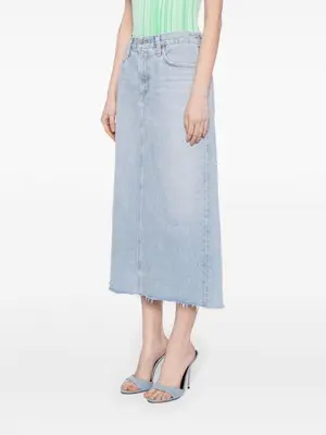 AGOLDE Della High-rise Denim Skirt - Blue