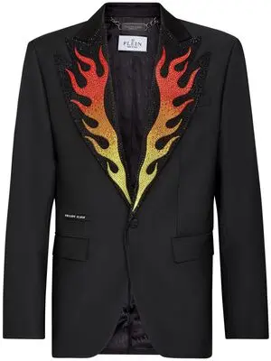 Philipp Plein Flame Single-breasted Blazer