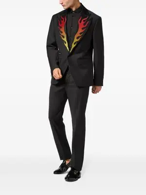 Philipp Plein Flame Single-breasted Blazer