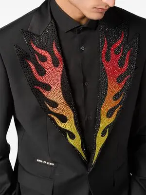 Philipp Plein Flame Single-breasted Blazer