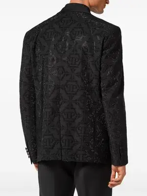 Philipp Plein Hexagon Crystal-embellished Blazer