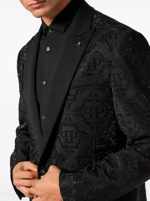 Philipp Plein Hexagon Crystal-embellished Blazer