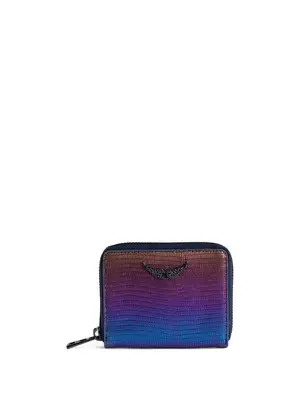 Zadig&Voltaire Mini Zv Iridescent-effect Wallet - Pink