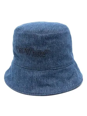 Off-White Denim Bucket Hat - Blue