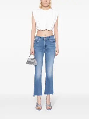 MOTHER The Insider Cropped Bootcut Jeans