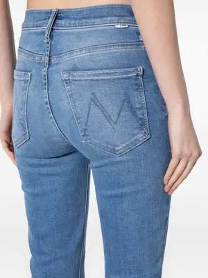 MOTHER The Insider Cropped Bootcut Jeans