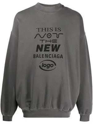 Balenciaga New Logo Printed Sweatshirt