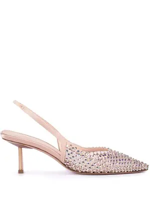 LE SILLA Gilda Crystal-embellished Pumps - Pink
