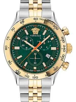 Versace Greca Dome Chrono 43mm - Green