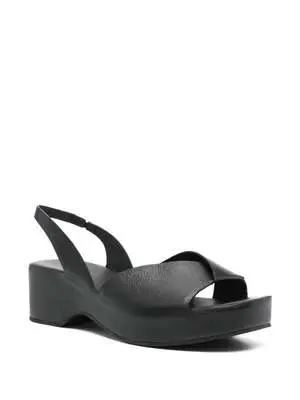 DEL CARLO 50mm Crossover-strap Leather Sandals
