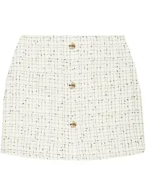 ANINE BING Mateo Tweed Miniskirt