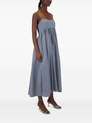 Azeeza Rachel Chambray Midi Dress - Blue