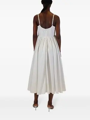 Azeeza Rachel Poplin Midi Dress - White