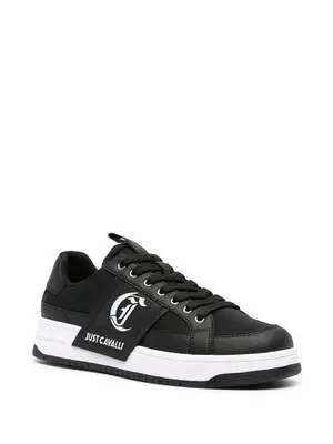 Just Cavalli Logo-embossed Panelled Sneakers