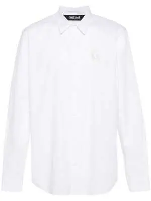 Just Cavalli Logo-embroidered Shirt