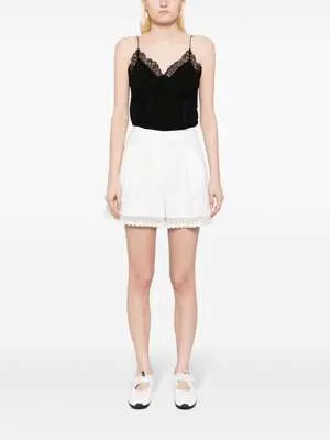 Shiatzy Chen Plenteous Openwork Shorts - White