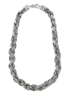Emanuele Bicocchi Rope Chain Sterling Necklace - Silver