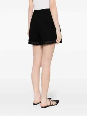 Shiatzy Chen Openwork Shorts - Black