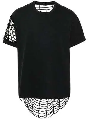 MISBHV Crochet-paneling T-shirt