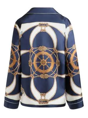Bally Graphic-print Silk Shirt