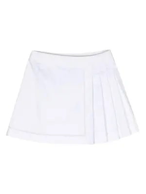 Shiatzy Chen Pleated Stretch-cotton Miniskirt