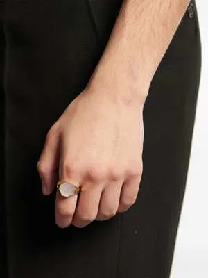 Emanuele Bicocchi Hex Signet Ring - Gold