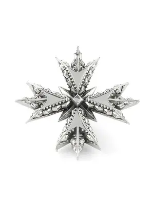 Emanuele Bicocchi Crest Brooch - Silver
