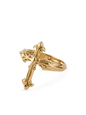 Emanuele Bicocchi Fleury Cross Statement Ring - Gold