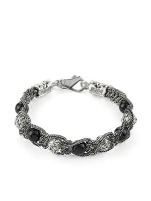 Emanuele Bicocchi Arabesque Shamballa Bracelet - Silver