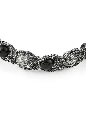 Emanuele Bicocchi Arabesque Shamballa Bracelet - Silver