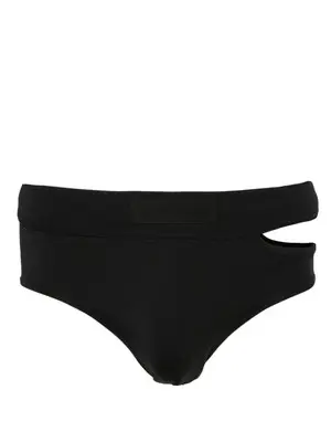 LGN LOUIS GABRIEL NOUCHI Logo-appliqué Swimming Trunks - Black
