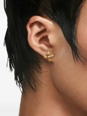 Emanuele Bicocchi Crest Crystal Earring - Gold