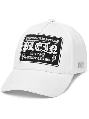 Philipp Plein Embroidered Logo Baseball Cap - White