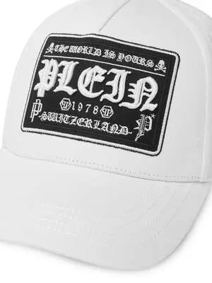 Philipp Plein Embroidered Logo Baseball Cap - White