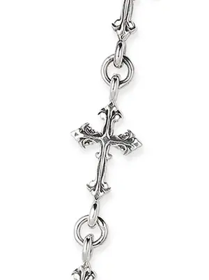 Emanuele Bicocchi Avelli Cross Drop Earring - Silver