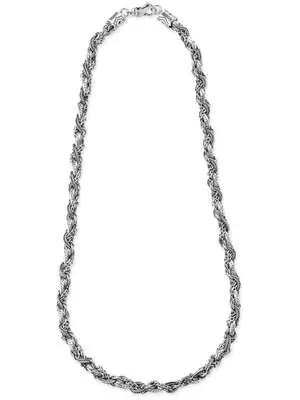 Emanuele Bicocchi Round Braid Necklace - Silver