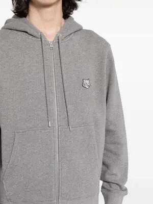 Maison Kitsuné Bold Fox Head-patch Zip-up Hoodie