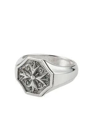 Emanuele Bicocchi Logo Crest Signet Ring