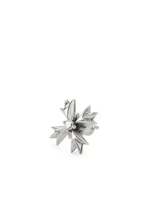 Emanuele Bicocchi Crest Crystal Earring - Silver