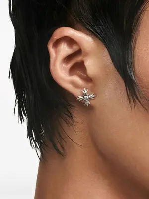 Emanuele Bicocchi Crest Crystal Earring - Silver