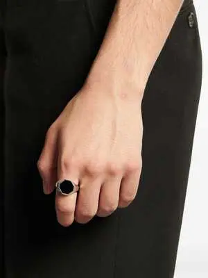 Emanuele Bicocchi Hex Signet Ring - Silver