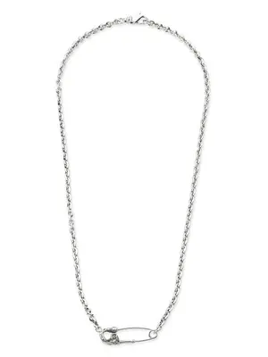 Emanuele Bicocchi Arabesque Pin Necklace - Silver