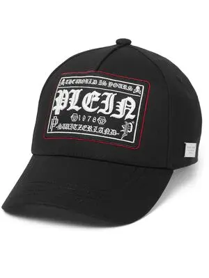 Philipp Plein Logo-embroidered Cap - Black