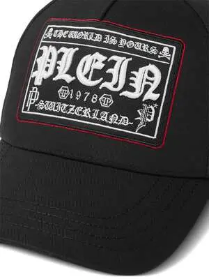 Philipp Plein Logo-embroidered Cap - Black