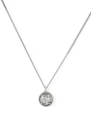 Emanuele Bicocchi Caesar Coin Necklace - Silver
