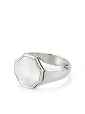 Emanuele Bicocchi Hex Signet Ring - Silver