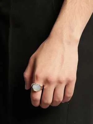 Emanuele Bicocchi Hex Signet Ring - Silver