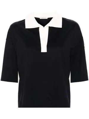 Moncler Logo-patch Cotton Polo Shirt