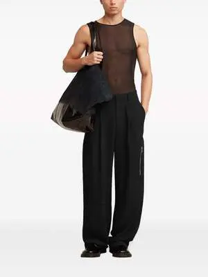 AMI Paris Tailored Wide-leg Trousers